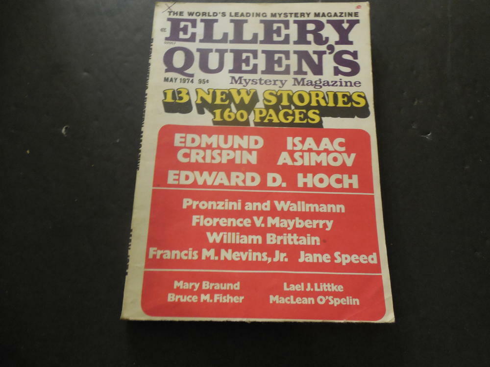 Ellery Queen's Mystery Mag May 1974 Edmund Crispin, Isaac Asimov ID ...