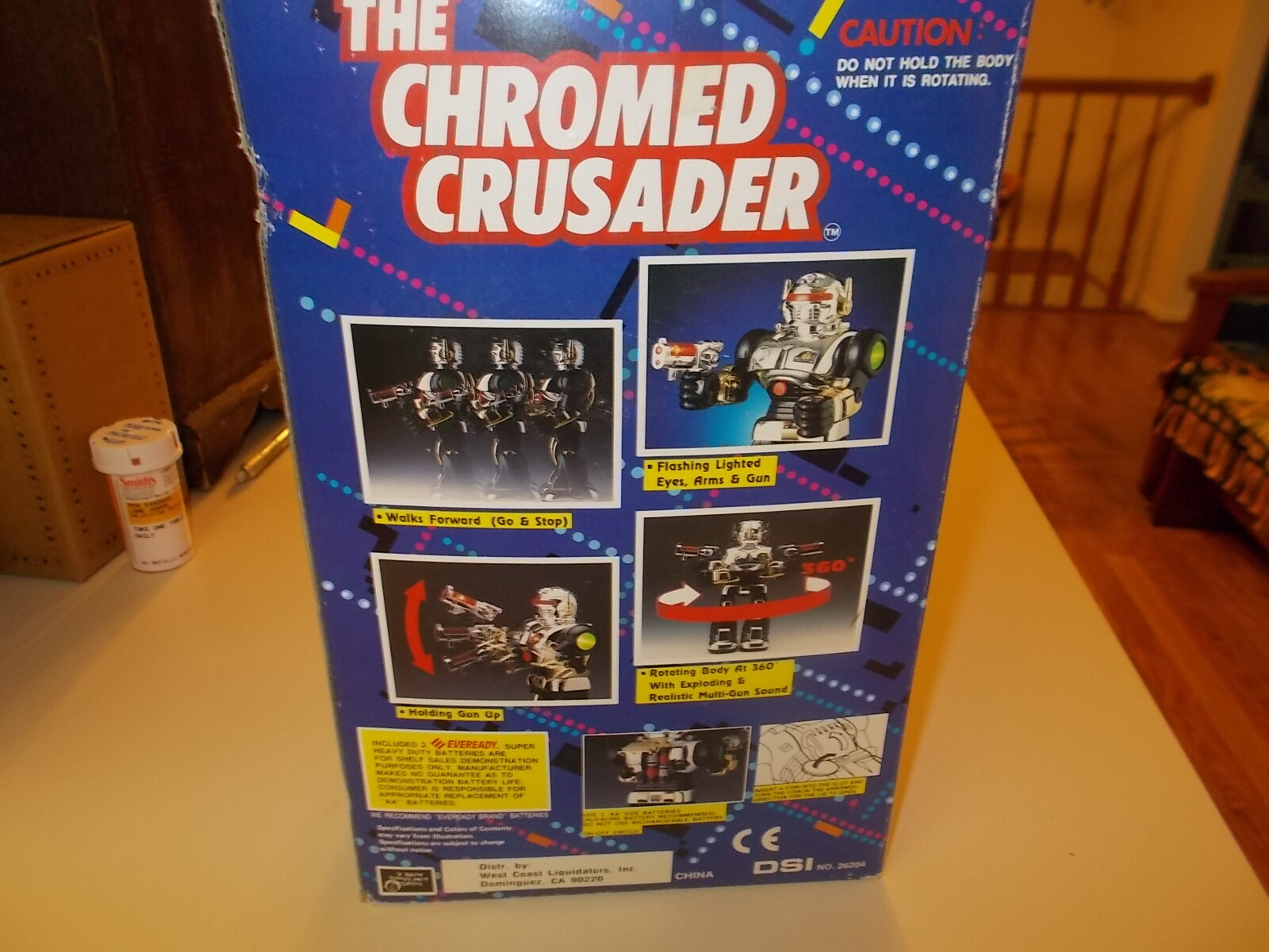 RARE THE CHROMED CRUSADER ROBOT WORKING NIB TOMMY'S | eBay