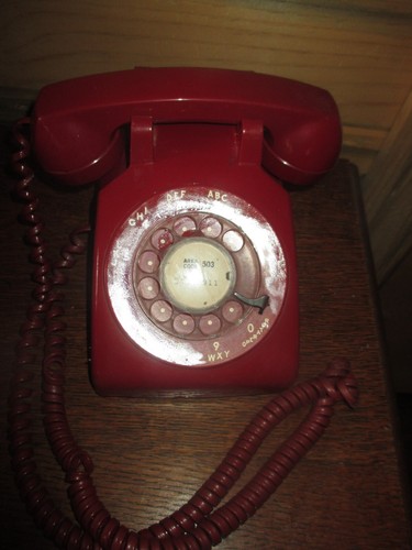 COMMISSIONER GORDAN Vintage RED BATMAN Rotary TELEPHONE - 1970's | eBay