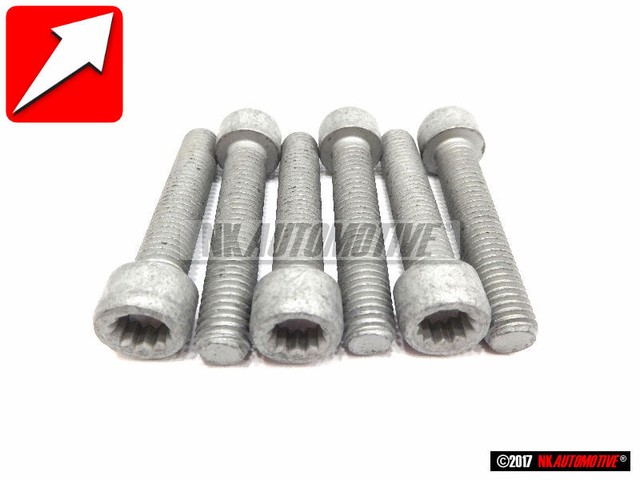 6x Genuine VW AUDI CV Driveshaft Axle to Gearbox Spline Bolt M10x52 ...
