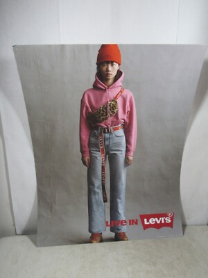2019 Levi's Jeans Clothing In-Store Double Sided Advertising Poster ...