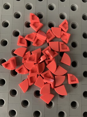 Lego Coral 1/4 Circle Tile 1x1 Smooth Finishing Tile Floor Corner New ...