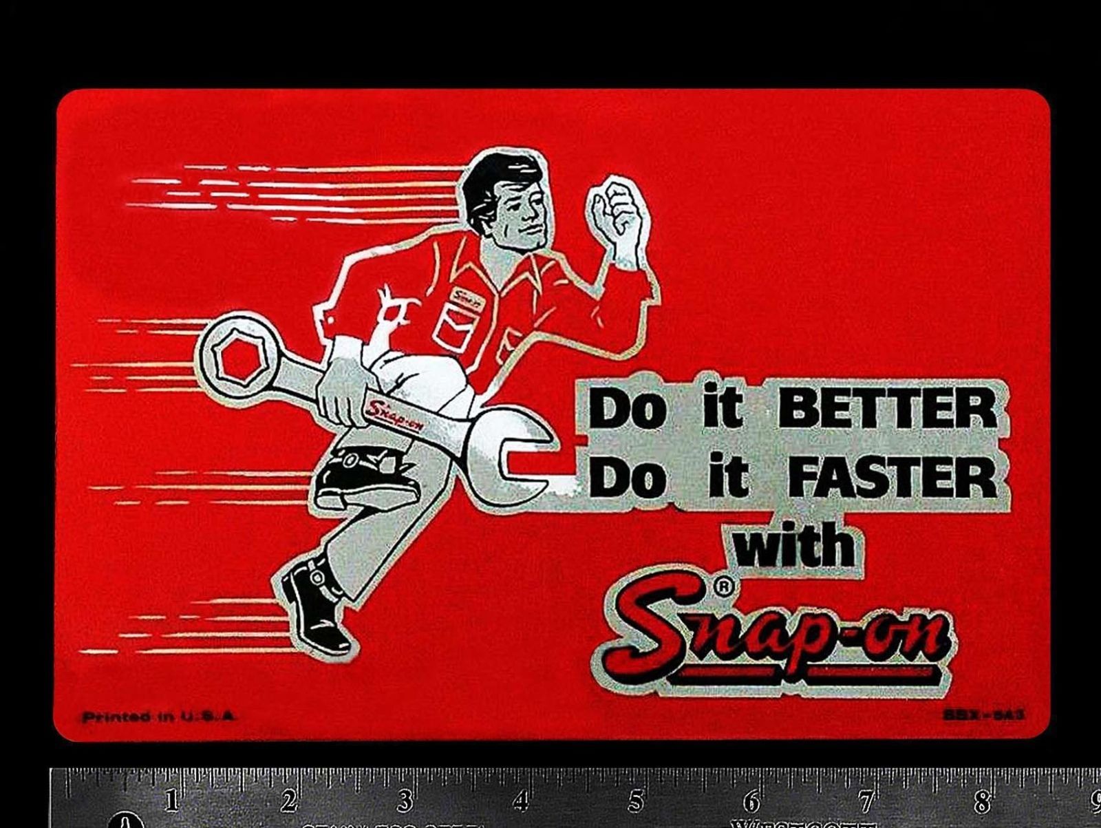 NEW Vintage Snap-on Tools Snap on Tool Box Sticker Decal Man Cave Old ...