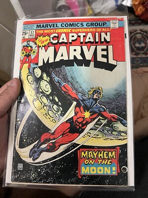Captain Marvel #37 (Marvel Comics March 1975) | eBay