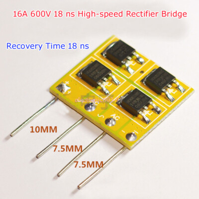 16A 600V 18 nanoseconds High-speed Rectifier Bridge for audio amplifier ...