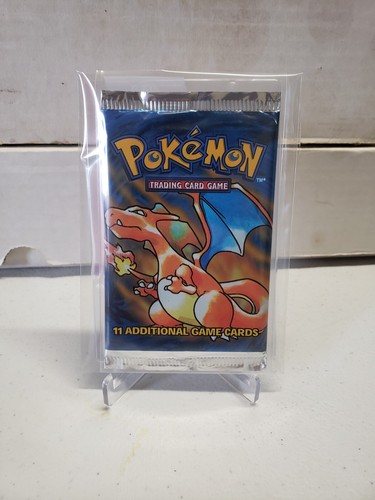 1999 WOTC Pokémon Base Set Unlimited Booster Pack - Charizard - Sealed ...
