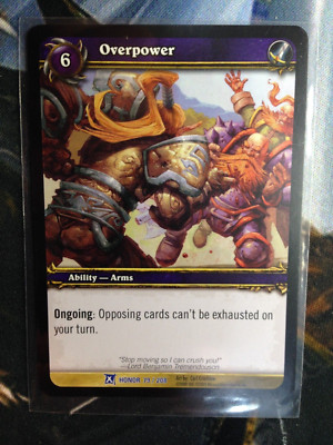 World of Warcraft (WOW) Fields of Honor "Overpower" 79/208 X1 | eBay