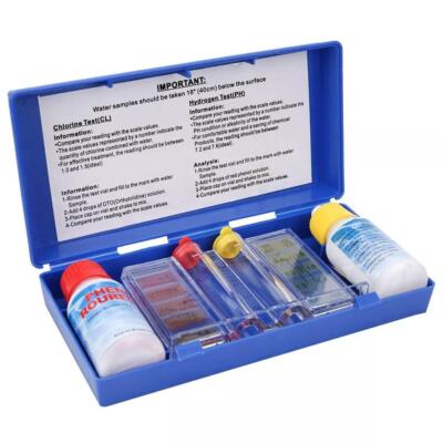 PH Chlorine Water Quality Test Kit Swimming Pool Tester Water Testing ...