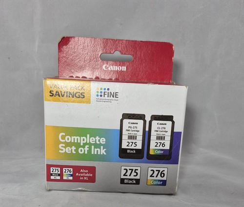 Canon PG-275 Black and CL-276 Color Ink Cartridges New | eBay