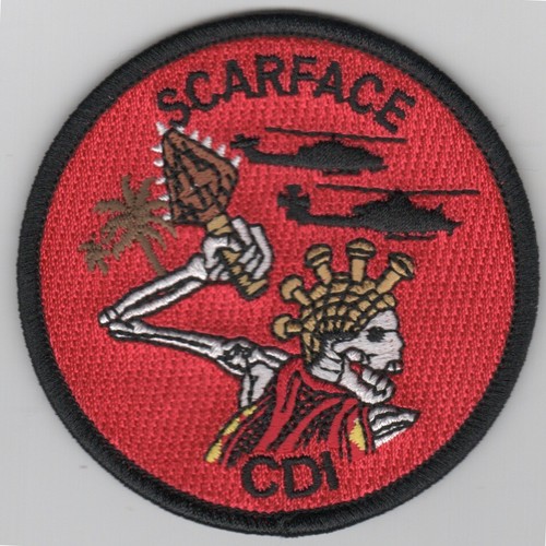 USMC MARINE CORPS HMLA-367 CDI SCARFACE SKELETON ROUN MILITARY ...