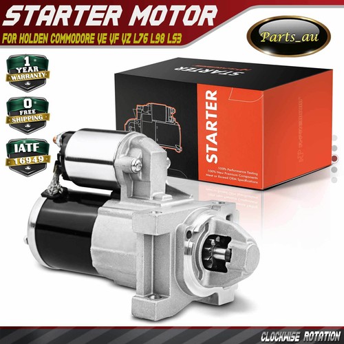Starter Motor for Holden Commodore VE VF VZ L76 L77 L98 LS3 2005-2017 6 ...