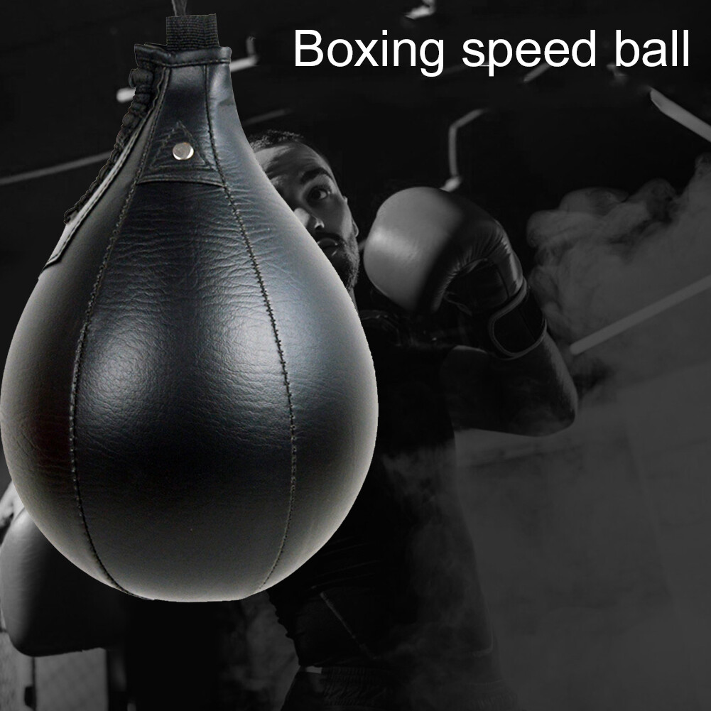 PU Boxing Speed Ball Training Inflatable Punching Pear-Shaped Bag ...