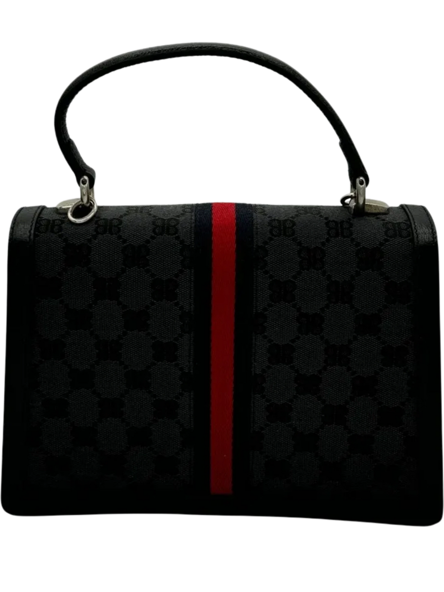 Gucci X BALENCIAGA BB Supreme Monogram Top Handle Bag | eBay Gucci X BALENCIAGA BB Supreme Monogram Top Handle Bag | eBay