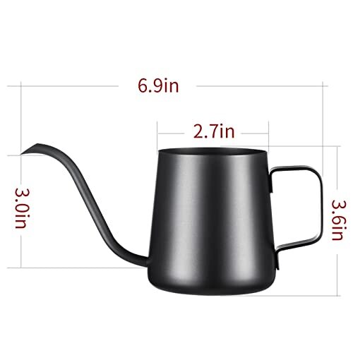 Pour Over Kettle Gooseneck Spout Coffee Tea Pot 12oz Hanging Ear Hand ...