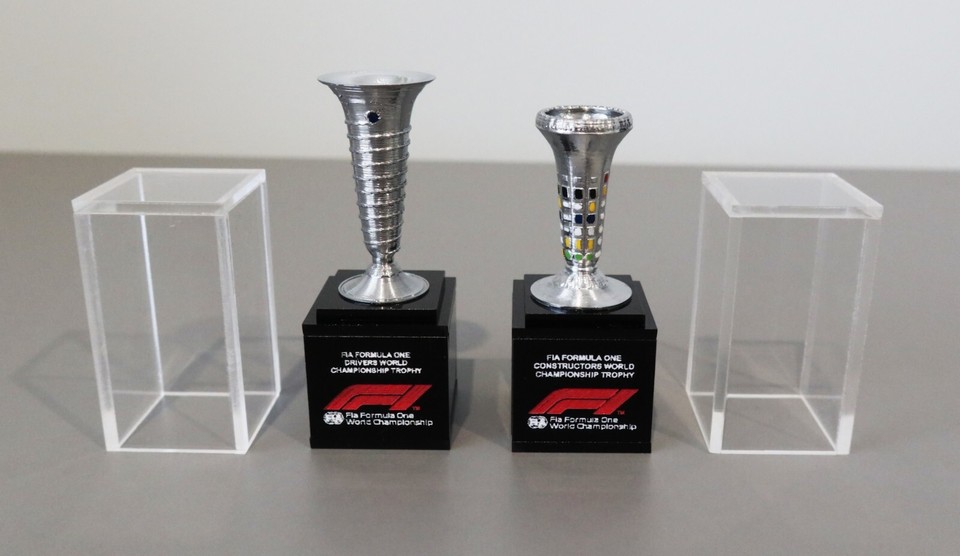 World F1 Formula One Championship & Constructors Replica Trophies 1:12 ...
