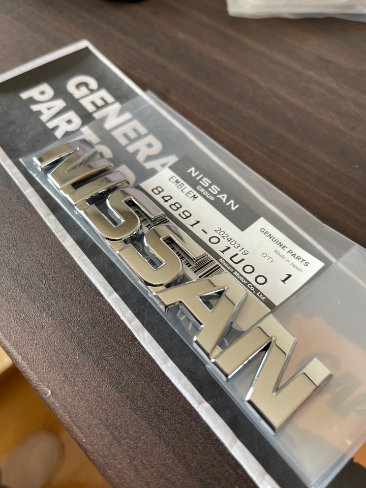 Nissan Genuine R32 GT-R GTR Skyline 84891-01U00 Rear Trunk Emblem Logo ...