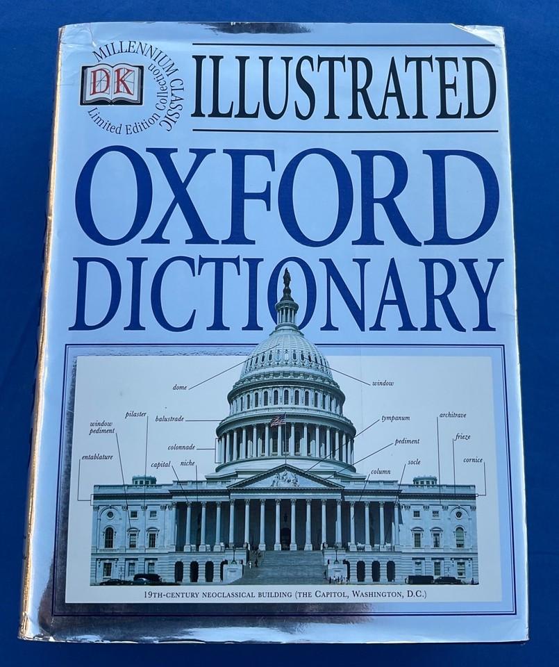 Old 1998 DK ILLUSTRATED OXFORD DICTIONARY HARDCOVER REFERENCE BOOK 1008 ...