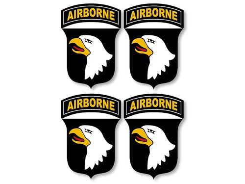 4-Pack 1.5 inch tall: 101st Airborne Logo Eagles Logo Sticker (decals ...