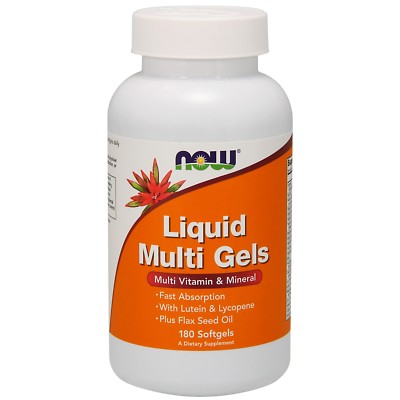 NOW Foods Liquid Multi Gels, 180 Softgels | eBay