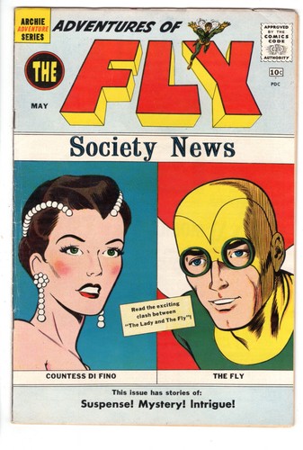 ADVENTURES OF THE FLY #6 (1960) - GRADE 6.0 - ARCHIE COMIC JOHN GIUNTA ...