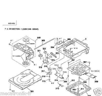 Kit Courroies K7 + CD pour mini chaine Sony HCDH51 HCD-H51M/K FH-B510 ...