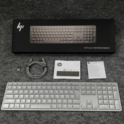 HP 970 Programmable Wireless Keyboard for PC Windows MacOS USB-C ...
