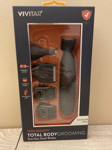 Vivitar High Quality Total Body Grooming Kit w/Stainless Steel Blades ...