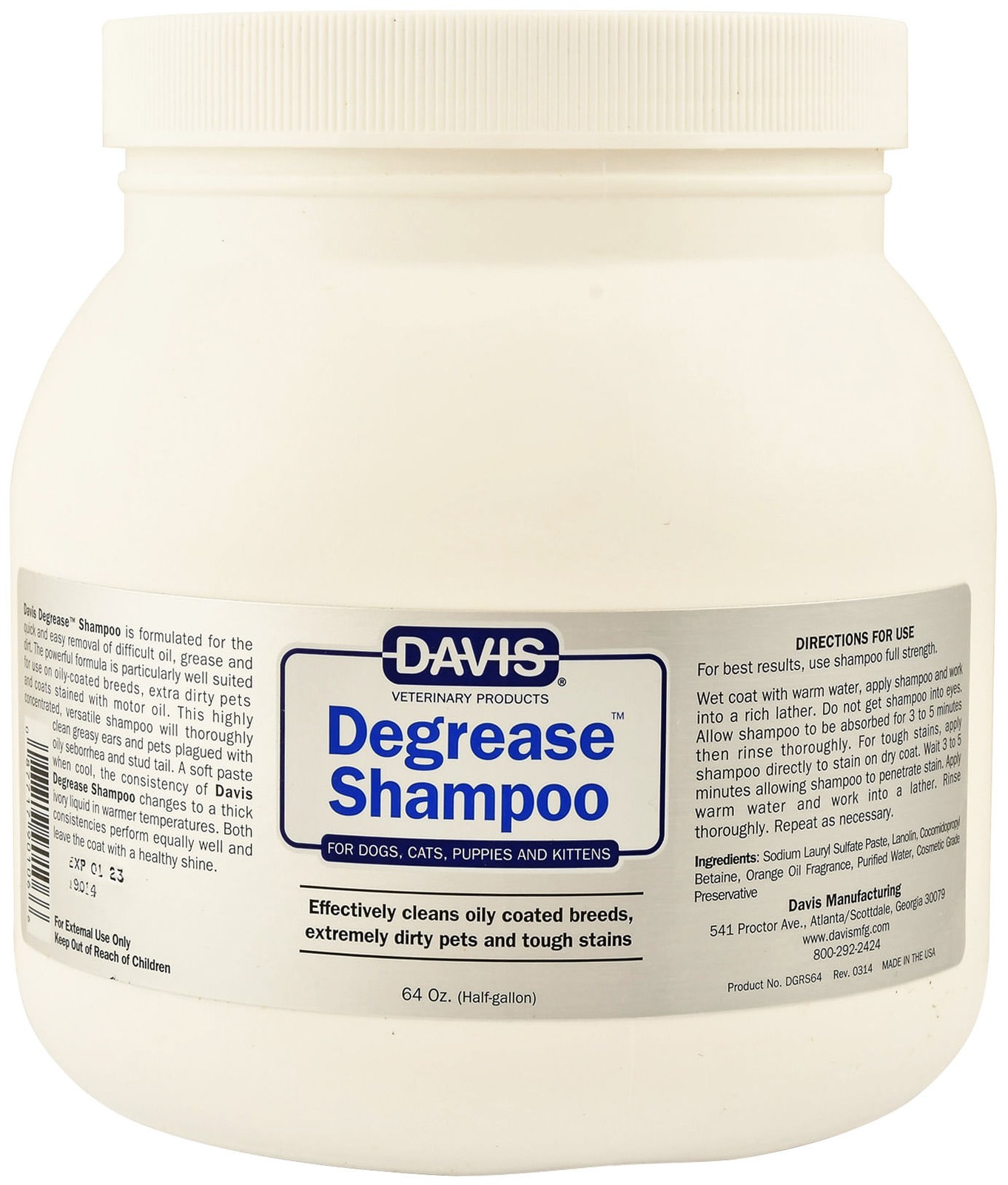 64oz Davis Degrease Shampoo | eBay