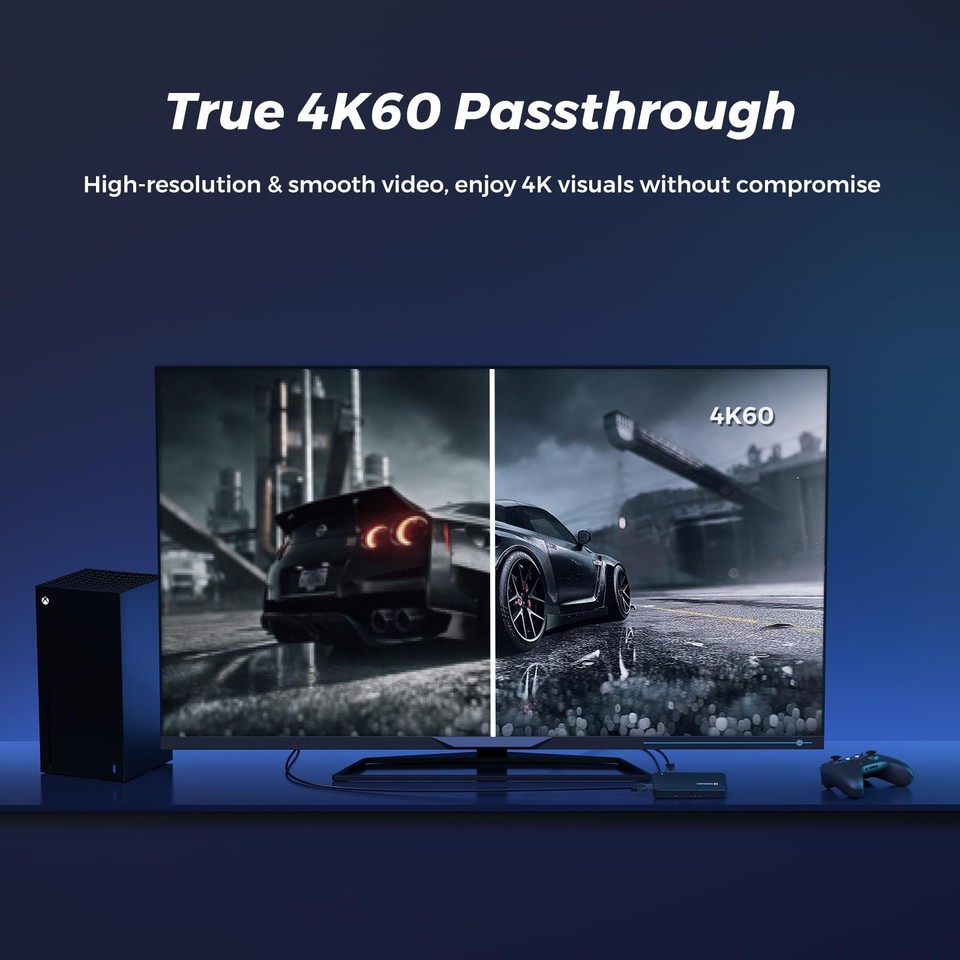 4K HDMI Capture Card, USB 3.0 Video for Streaming, Recording in 1080P ...