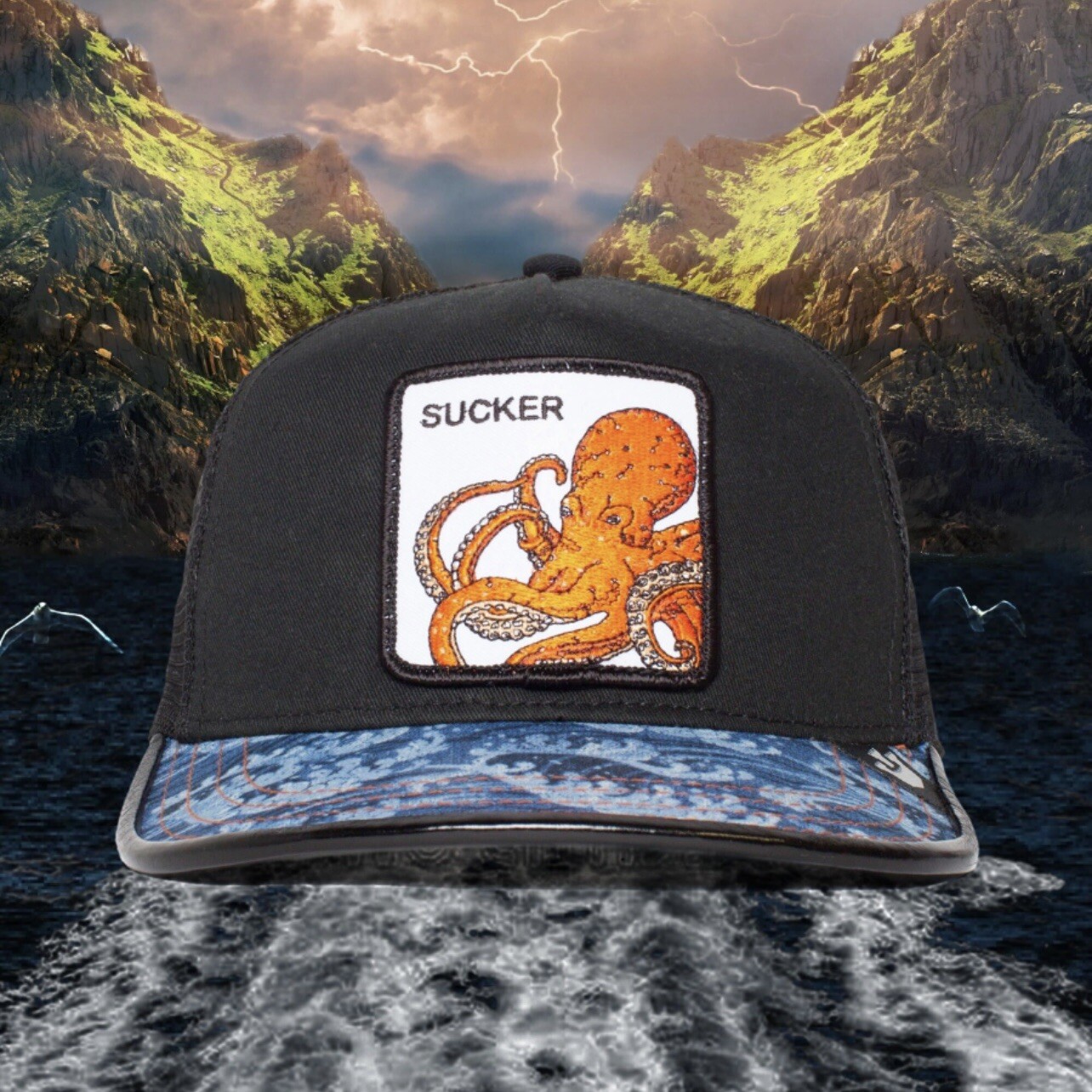 Goorin Farm Trucker Baseball Hat Sucker Beast Release The Kraken It ...