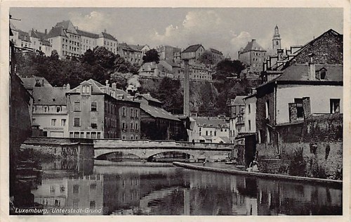 Luxembourg-Ville - Unterstadt-Grund - Carte Postale éditée pendant la ...
