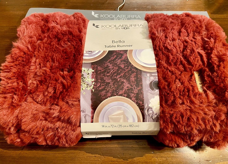 Koolaburra By Ugg Faux Fur Table Runner Bella | eBay