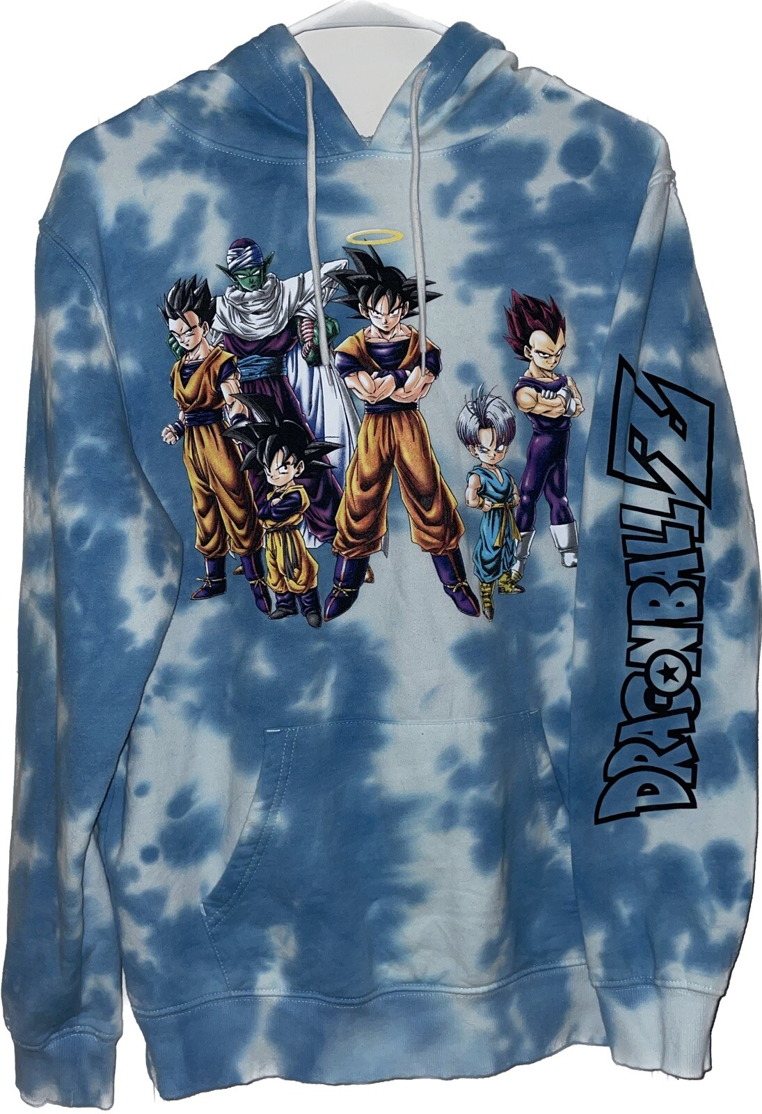 DBZ Dragon Ball Z Hoodie Sweatshirt, Blue Tie Dye Siz… - Gem
