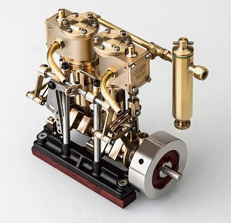 KACIO LS2-13S 2-Cylinder Steam Engine Model for 80-120cm Steamship NIB ...