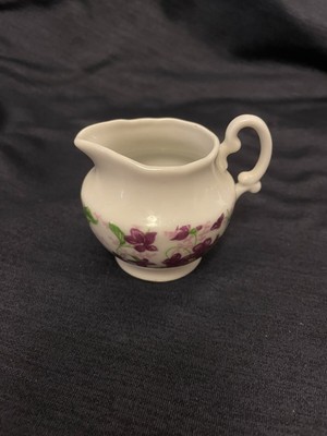 Darling Vintage Miniature Pitcher Chintz Violets Lefton Japan | eBay