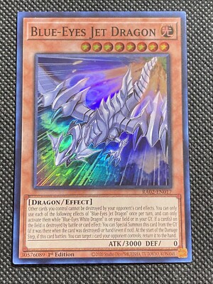YuGiOh! - Blue-Eyes Jet Dragon RA02-EN017 Super Rare 1st Edition Near ...