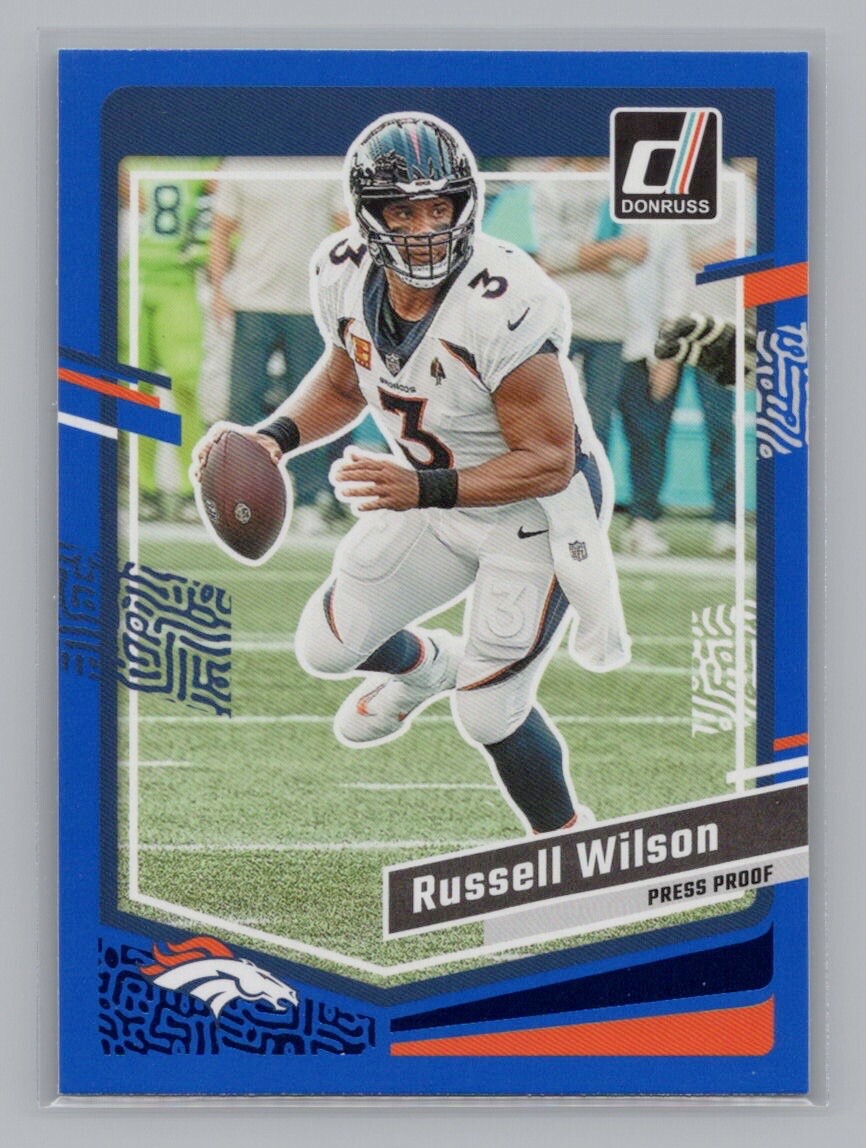 2023 Panini Donruss - Press Proof Blue #93 Russell Wilson for sale ...