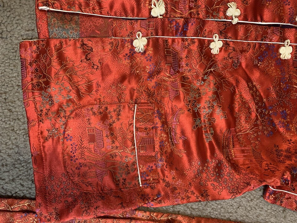 Traditional Real Chinese outfit Yin Xing Tang Suit Girls Size 10 ...