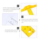 2 Pcs Clear Drawing Ruler T Square Measuring Ruler Transparent ...