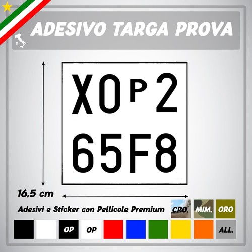 Sticker Replica Complete License Plate Try Not Reflector Temporary | eBay