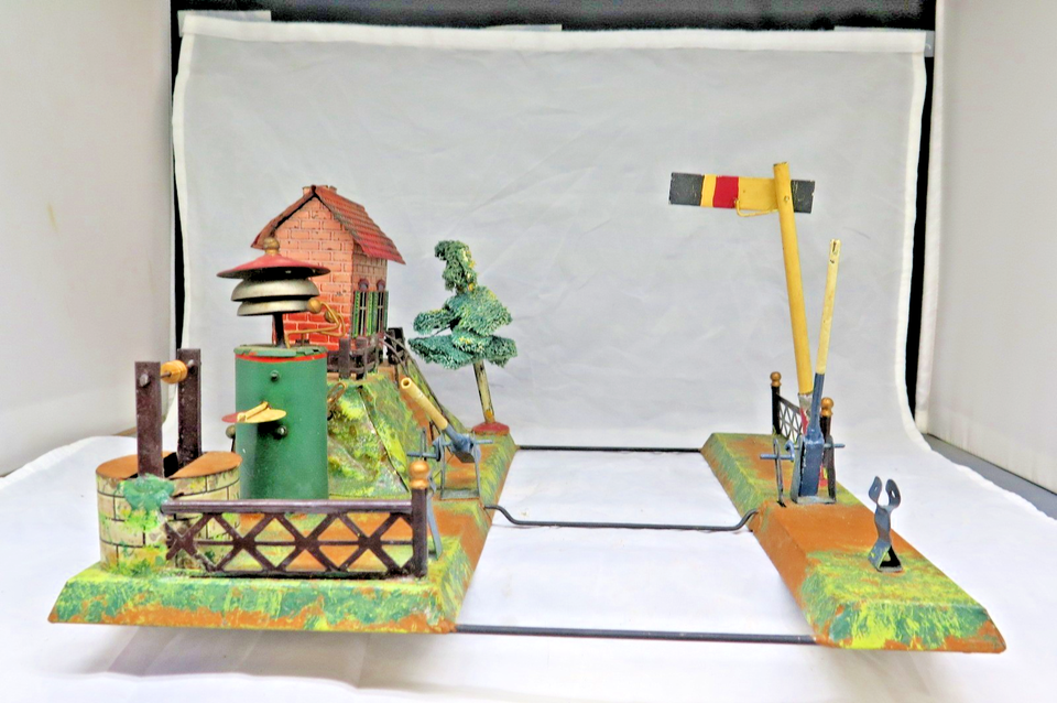 Carette Marklin Bing Prewar Multi Gauge Crossing Gate W/House and Bell ...