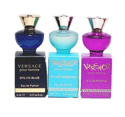 Versace MINIATURE Perfume 3pc Set: Dylan Blue+Purple+Turquoise NOT ...