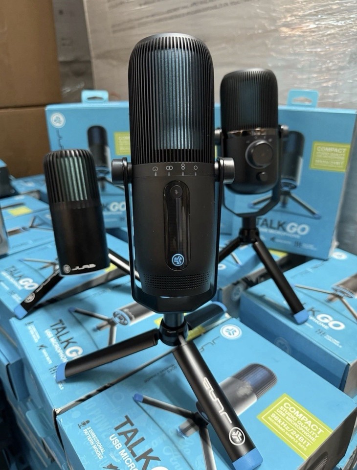 JLab Talk Pro USB Microphone USB-C Output Cardioid Omnidirectional ...
