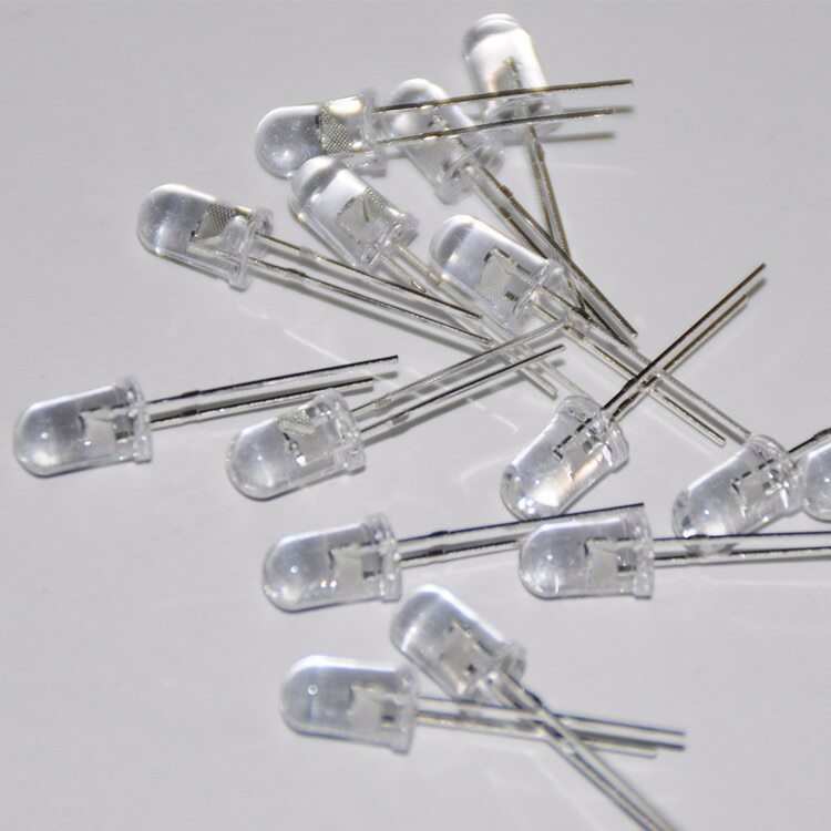 1000pcs Rainbow flashing RGB fast and slow flash 5mm Round LED lights ...