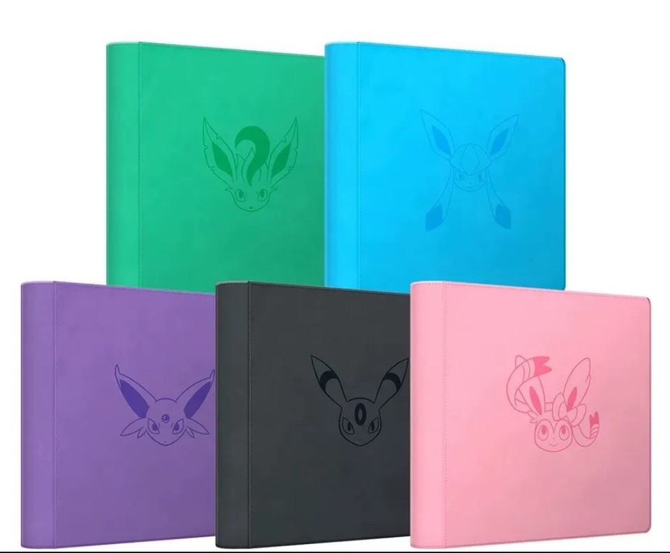 Pokemon TCG Official Leafeon Eevee 480 Slots File Binder From Chinese ...