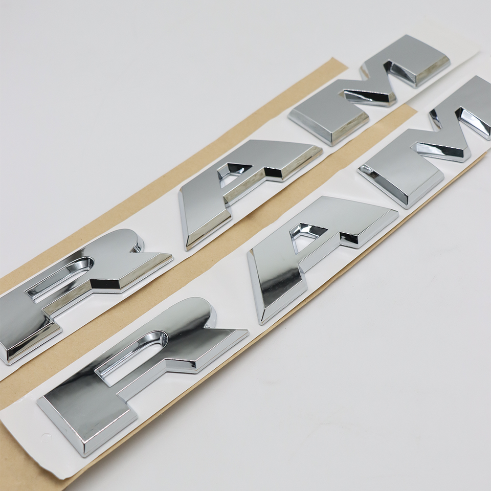 2x Front Door Side Letters Emblem For 2019-2023 RAM 1500 2500 3500 ...