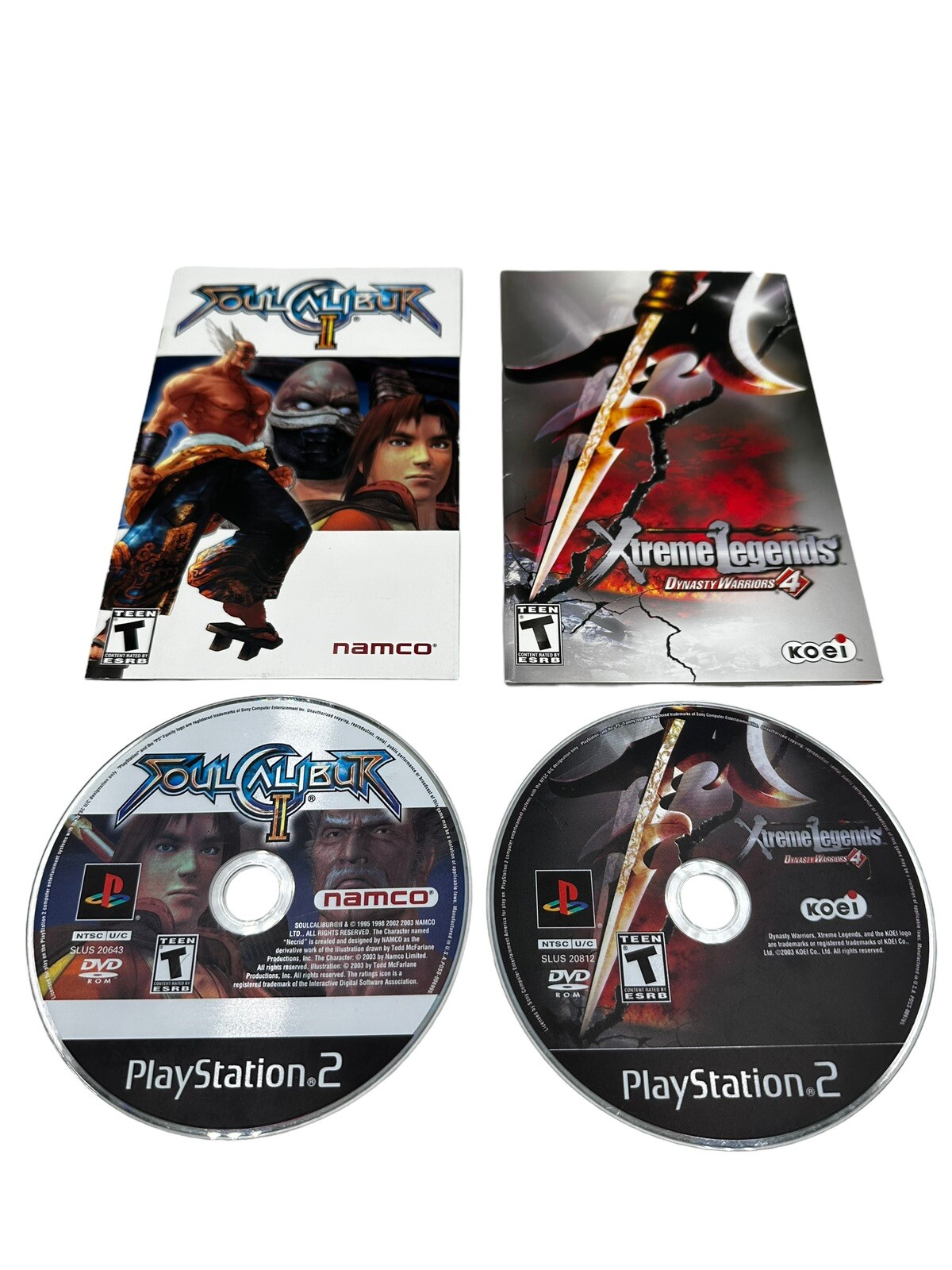 Soul Calibur II & Xtreme Legends Dynasty Warrior (Sony PlayStation 2 ...