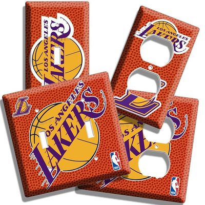 LOS ANGELES LAKERS NBA BASKETBALL LOGO CHAMPION LIGHT SWITCH OUTLET ...