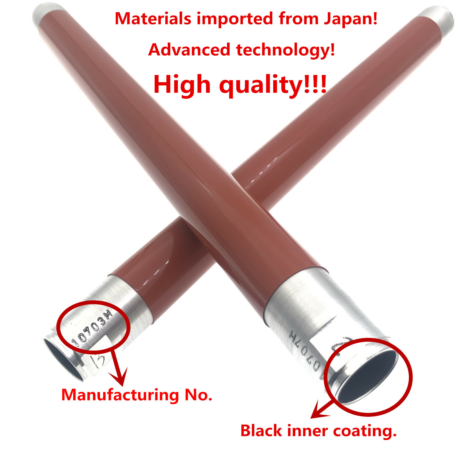 JAPAN Upper Fuser Roller for Xerox Color 550 560 570 C60 C70 DocuColor ...