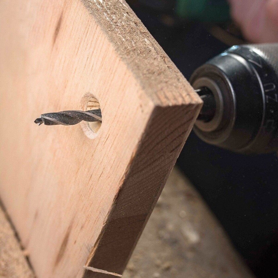 HELLER WOOD DRILL BITS Premium Brad Point Lip Spur HSS Turbo Pilot ...